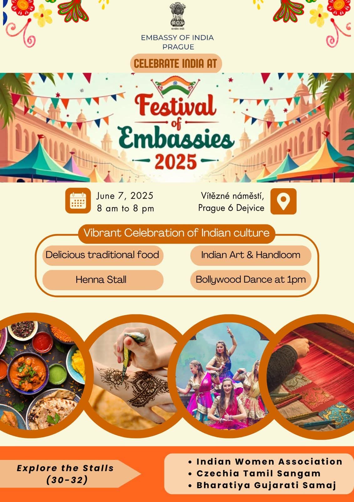 EOI Prague Let's Celebrate India at Festival of Embassies 2025 on 7th ...