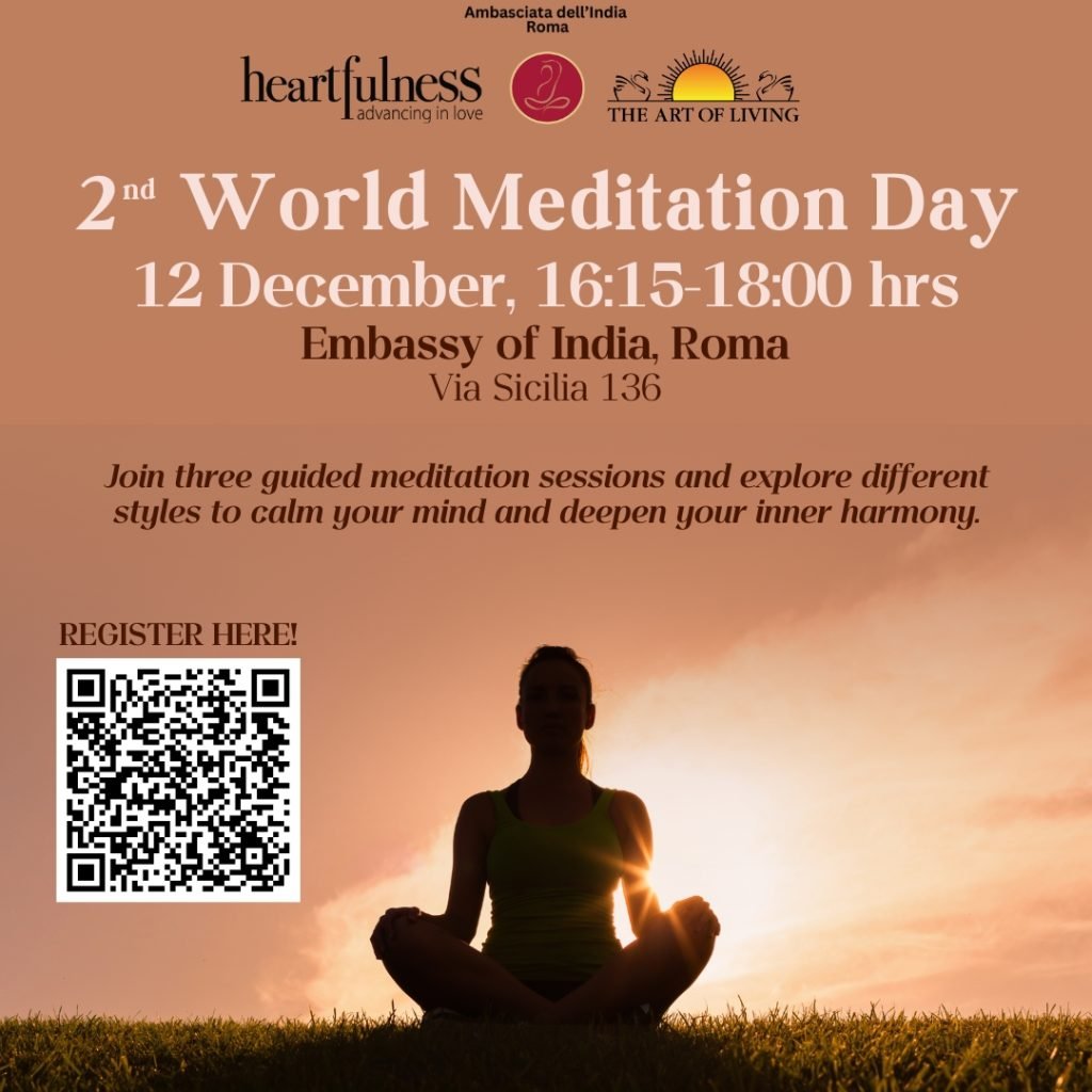 Guided Meditation Sessions at the Embassy of India - Indoeuropean.eu